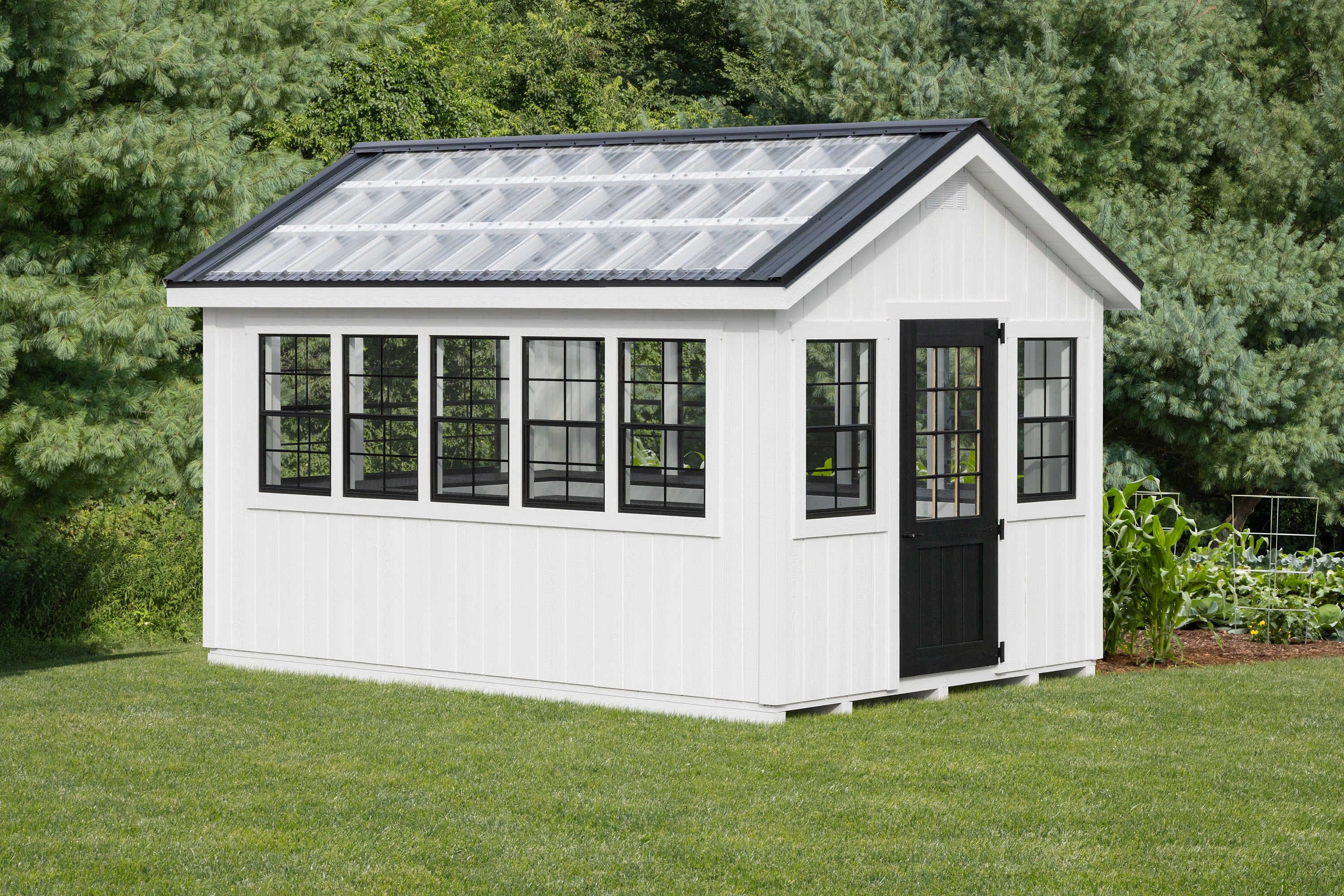 10x14 Colonial Aframe Greenhouse 111632 - SOLD – Riehl Quality Storage ...